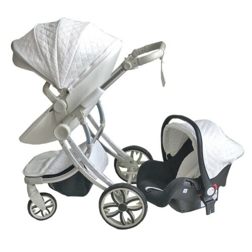 Eggshell Luxury shaped Baby Stroller 3 in 1 | BabyLife